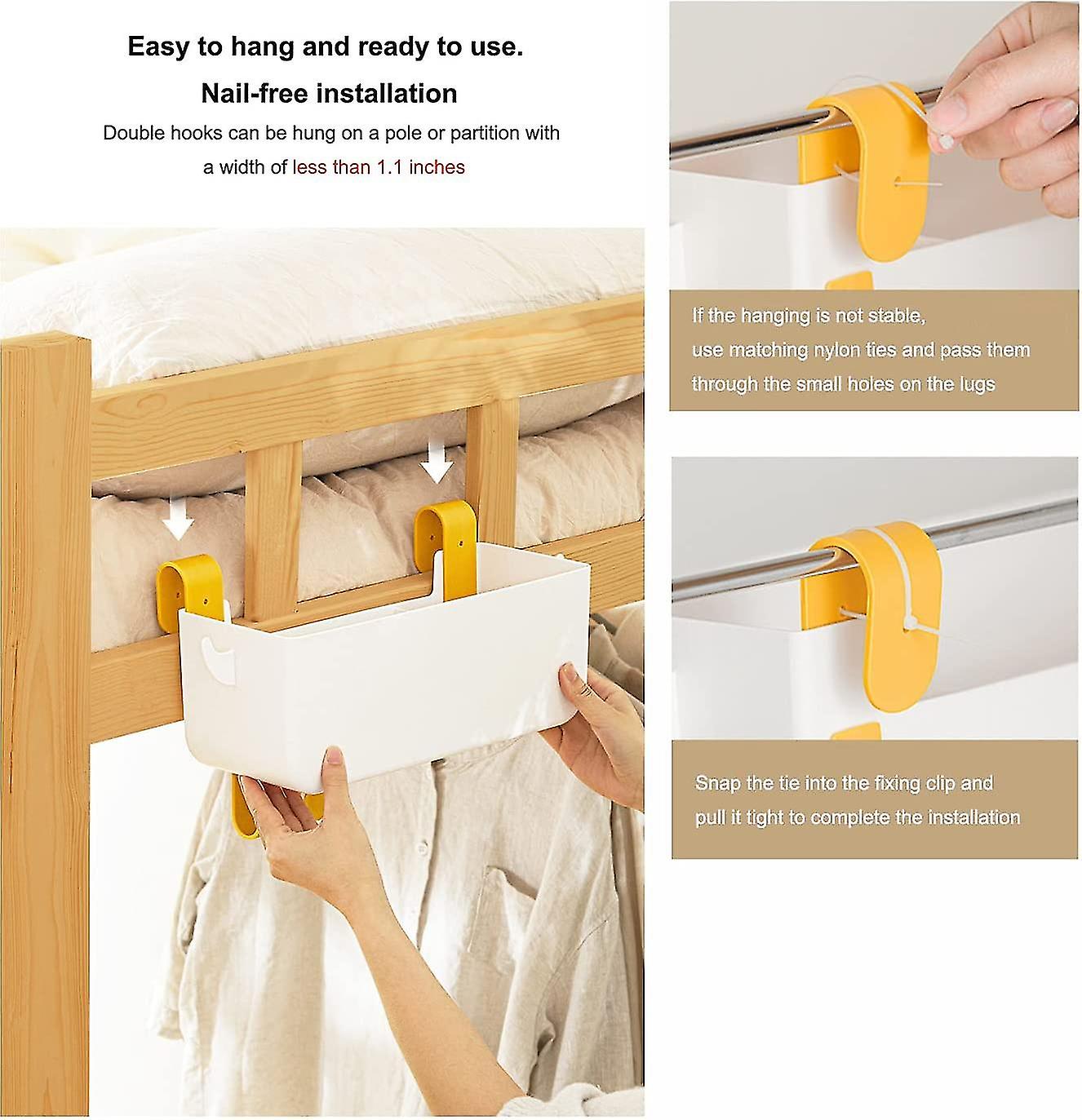 Bedside Storage Box Plastic Storage Box Hanging On Bunk Bed Storage ...