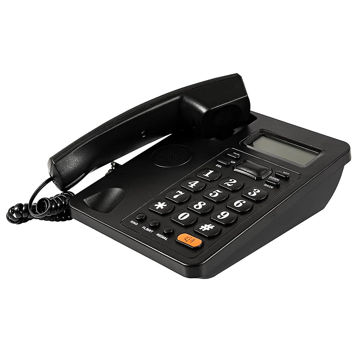 Corded Telephone Landline Telephone, Dual Interface Wired Telephone ...