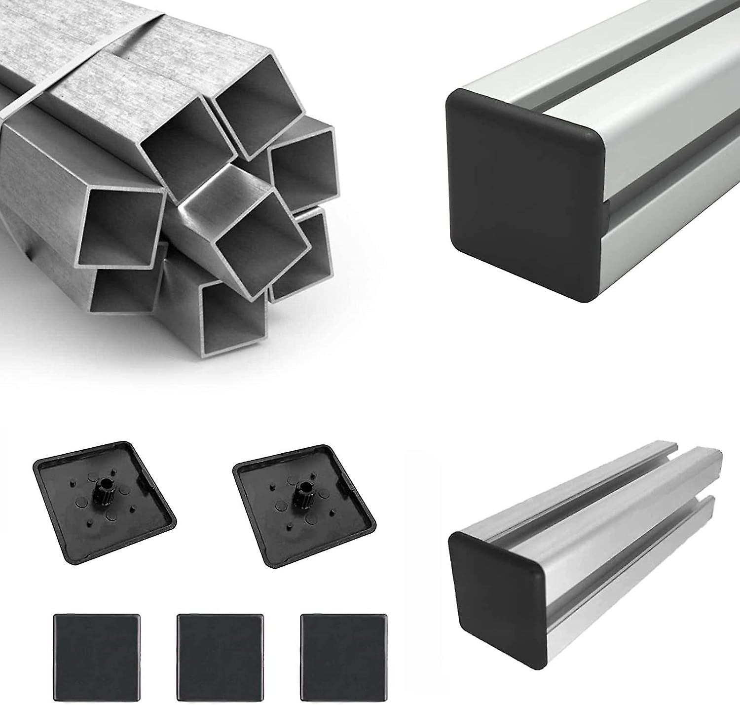 40 Pieces Aluminum Extrusion End Caps, 30 x 30 mm Aluminum Profile End ...