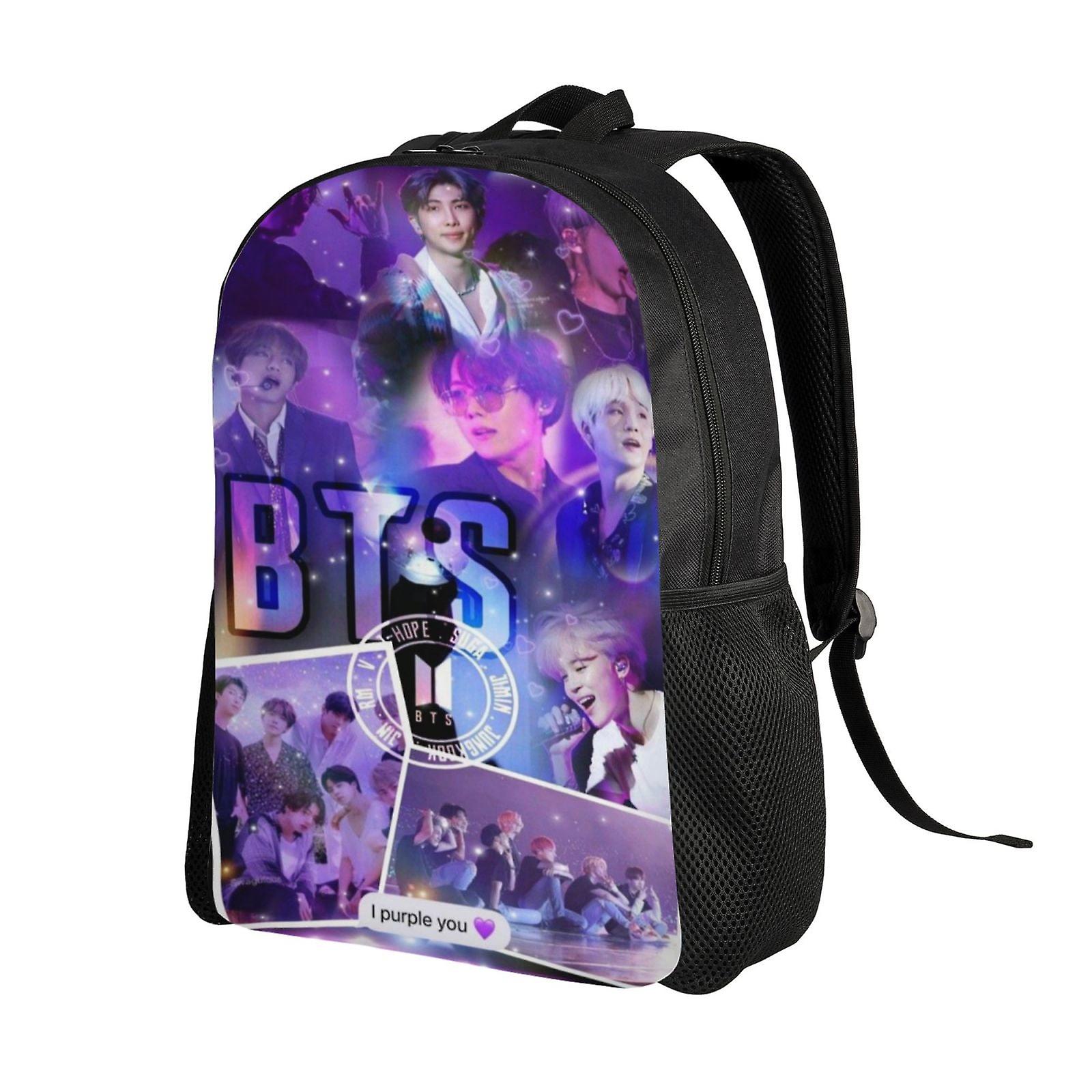 Kids K-Pop BTS Backpack 3D Print Cartoon Anime Backpacks Teenagers ...