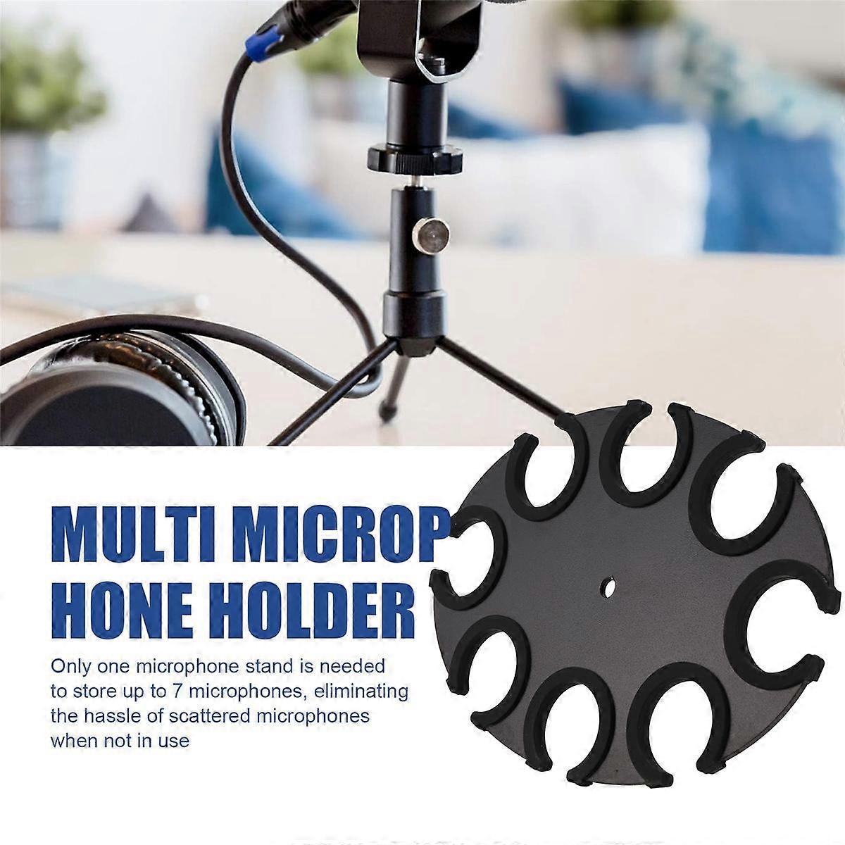 Microphone Holder, Multi Mic Holder for Wired and Wireless Mics ...