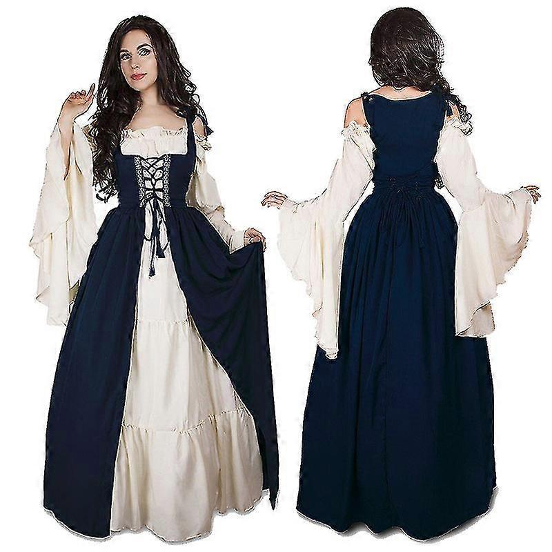Womens's Medieval Renaissance Costume Cosplay with Over Dress | Fruugo UK