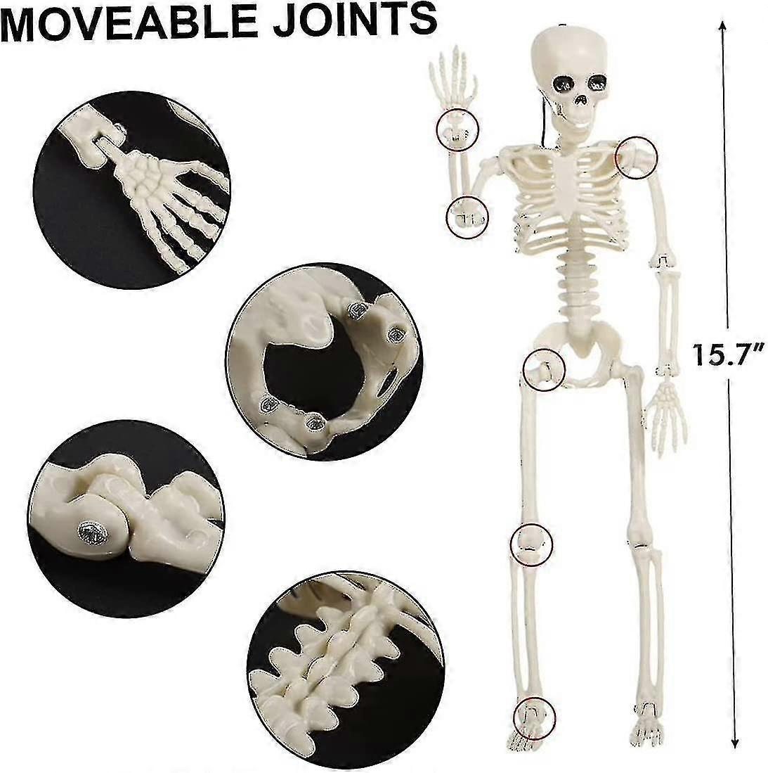 Halloween Skeleton Decorations-4 Packs Full Body Halloween Skeleton ...