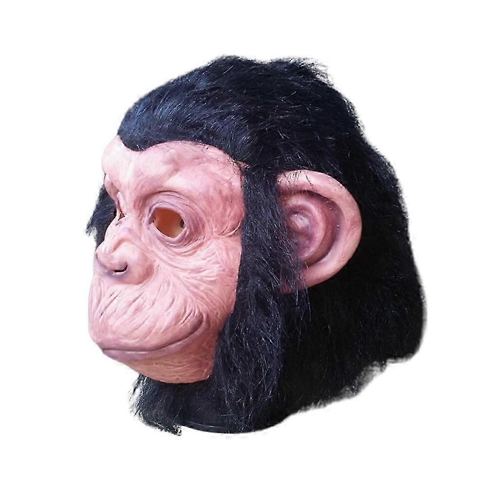 Gorilla Monkey Animal Head Full Latex Mask Adults Halloween Party ...