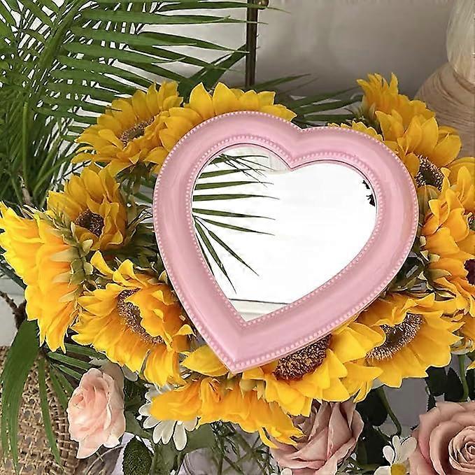 2 Pack Cute Heart Shaped Mirror Heart Mirror Table Mirror Bedroom ...