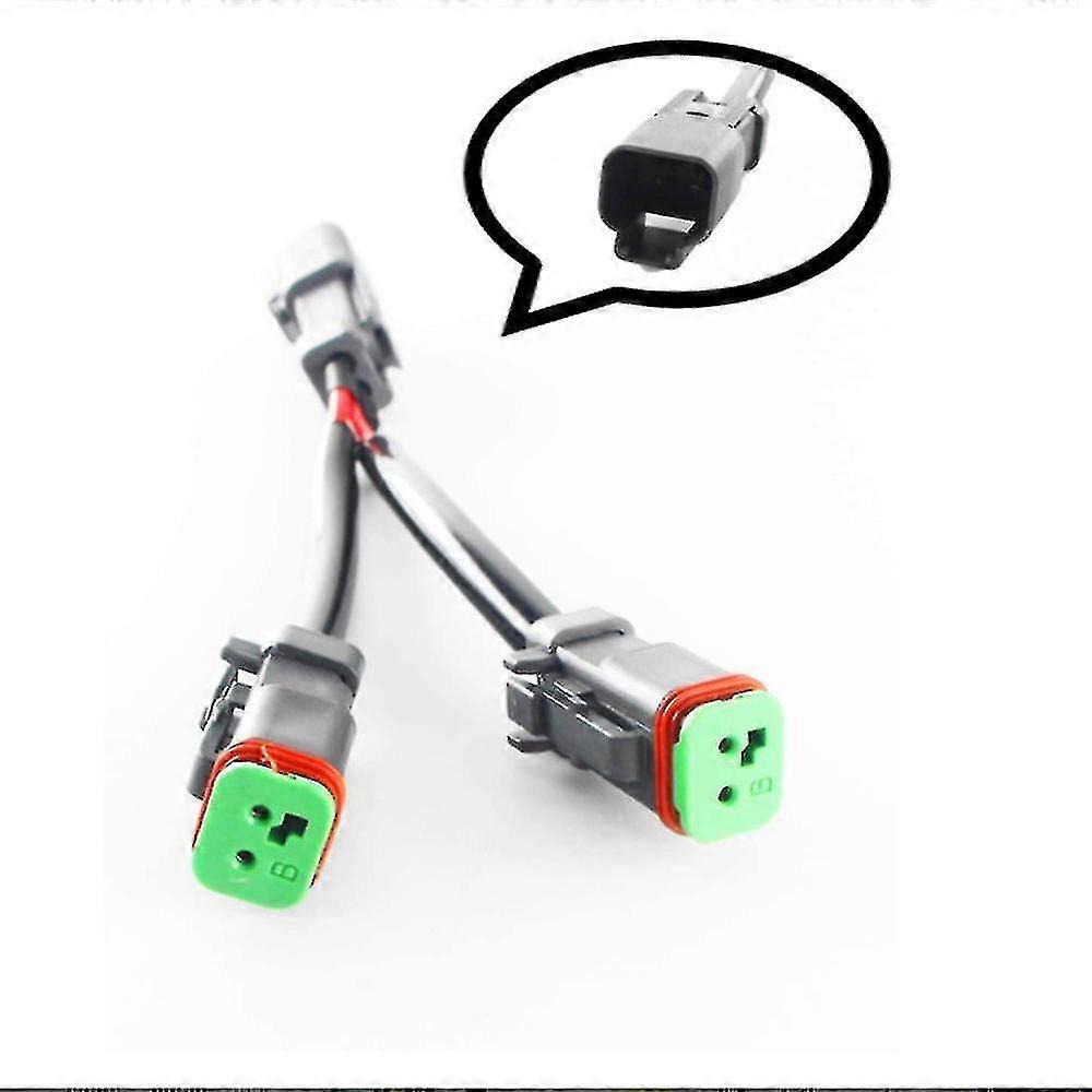Y Type Leads Deutsch Dt Dtp 2 Pin Socket Adapter For Led Pod Work Light ...