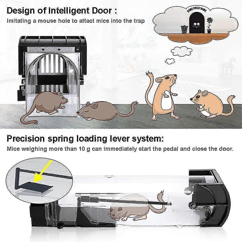 Mousetrap Life, 2 Mousetrap Animal-friendly Life Traps, Reusable Trap ...