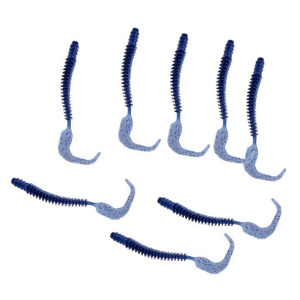 Fishing Lures Soft Lures Minnow Worms Baits 10 Cm Larvae - Blue | Fruugo SE