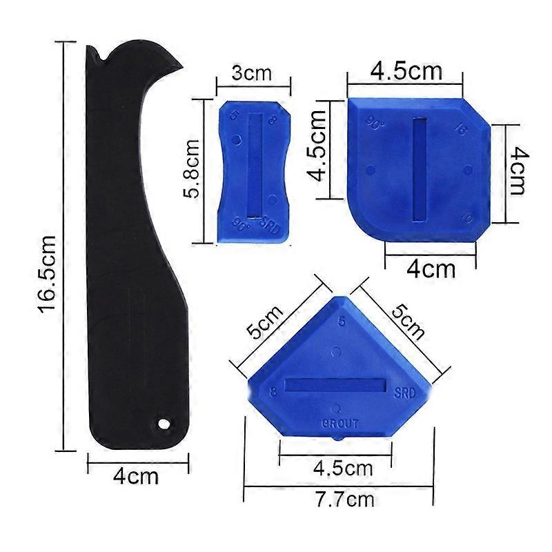 New Silicone Remover Sealant Smooth Scraper Caulk Finisher Grout Kit ...