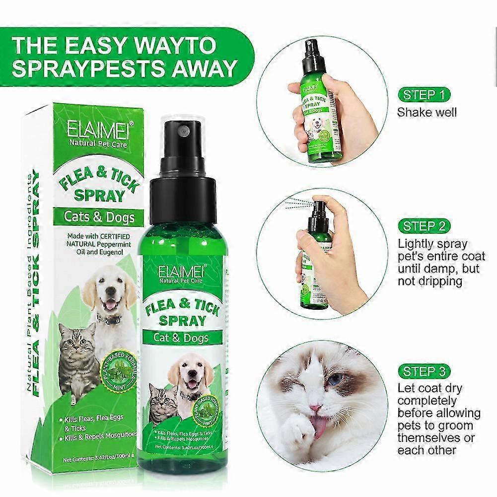 ELAIMEI Pet repellent spray, insect repellent, mosquito repellent, tick ...