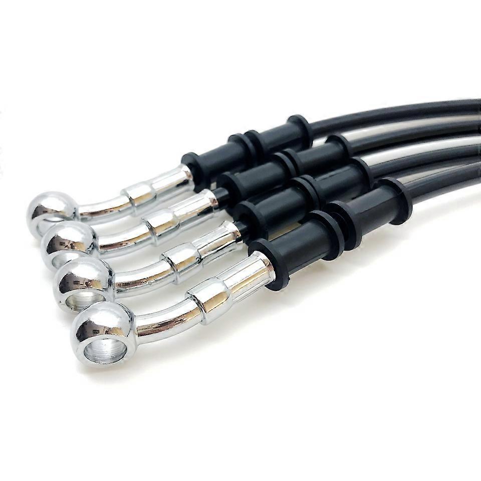 Black 400 To 2200mm Hydraulic Brake Hose DOT oil Pipe Line Braided ...