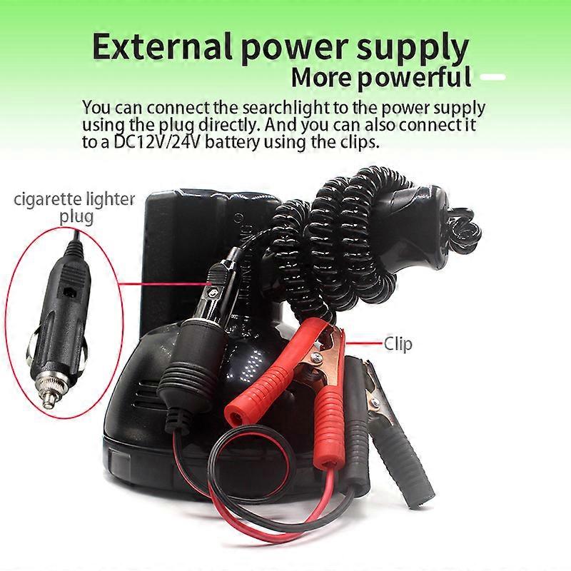 Portable Flashlight Xenon Searchlight HID 10000 Lumens Powerful ...