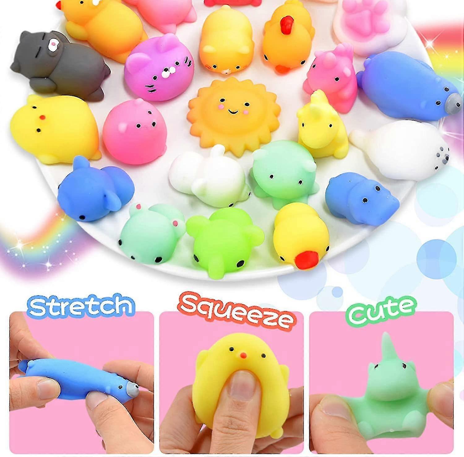 Squishies Mochi Squishy Toys 40pcs Party Favors For Kids Mini Squishy ...