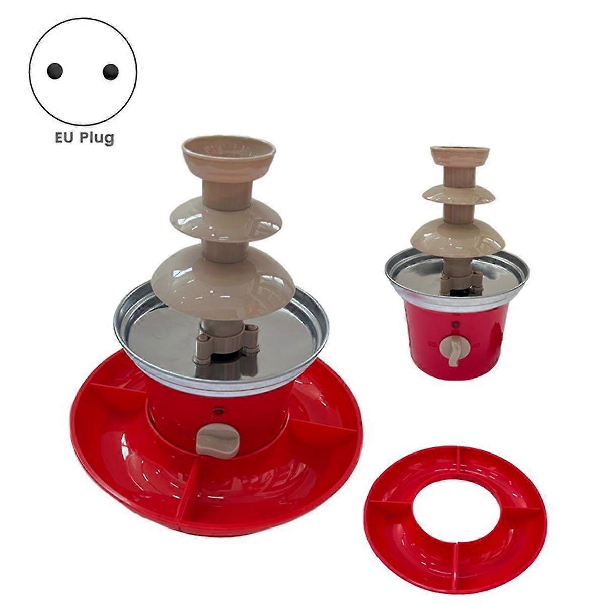 Chocolate Fountain Mini Fondue Set with Serving Tray Included,Electric ...