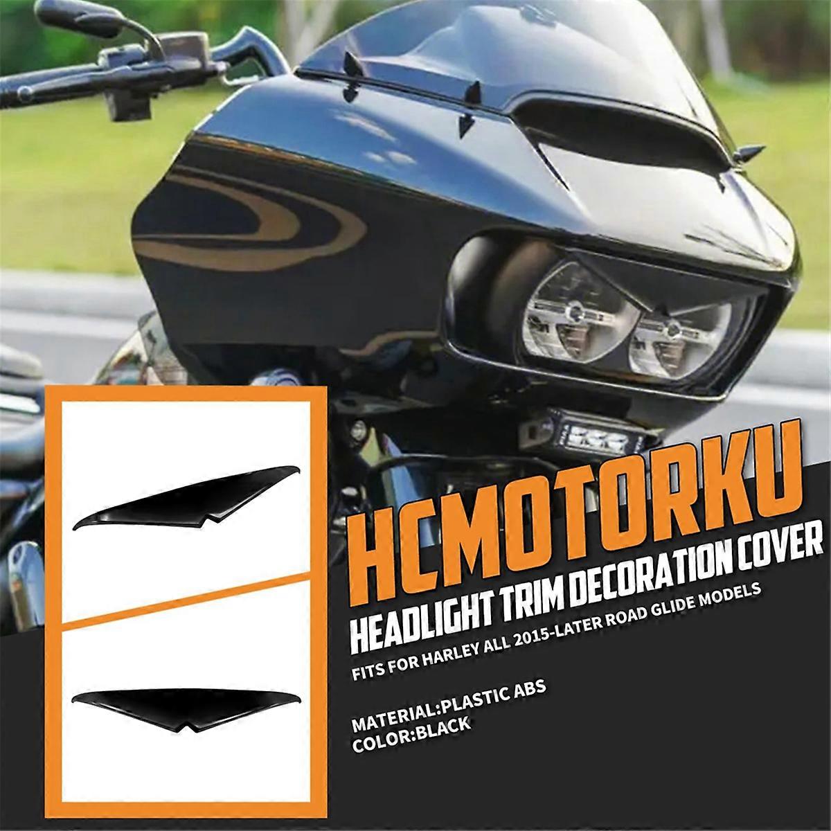 Motorcycle Headlight Eyebrows Sticker Headlamp Eyebrow Eyelids Trim ...