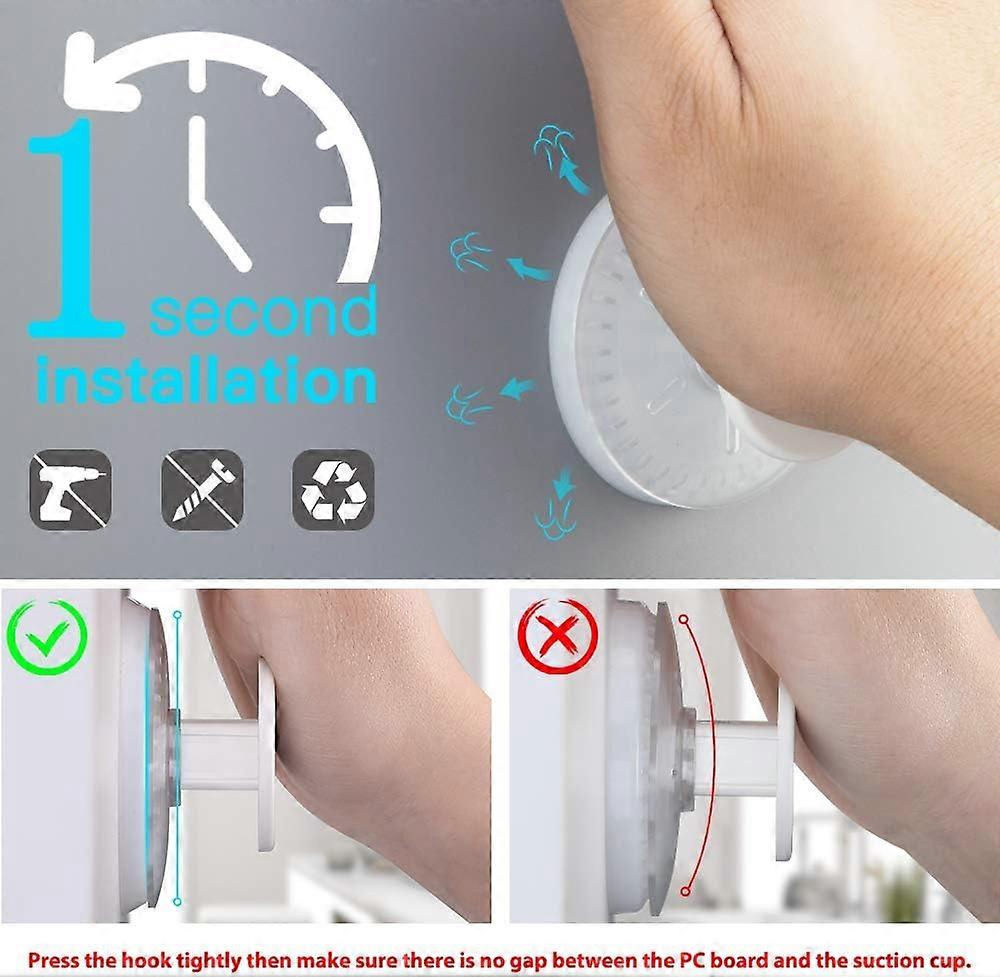 Wall Suction Cup Hook, Plastic Suction Wall Hook with Powerful Force ...