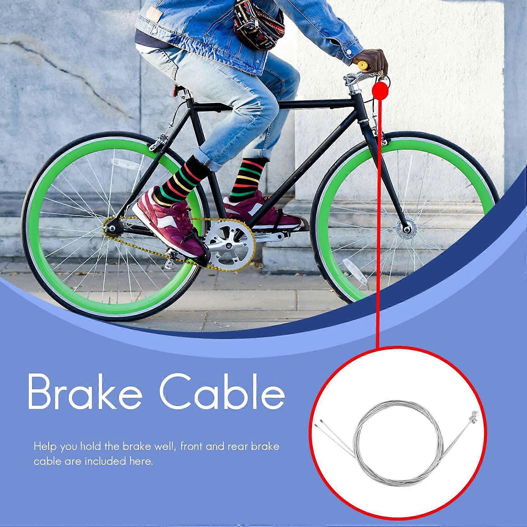 Front Rear Bicycle brake cable Wire 2 Pcs for Bicycle Bike | Fruugo UK