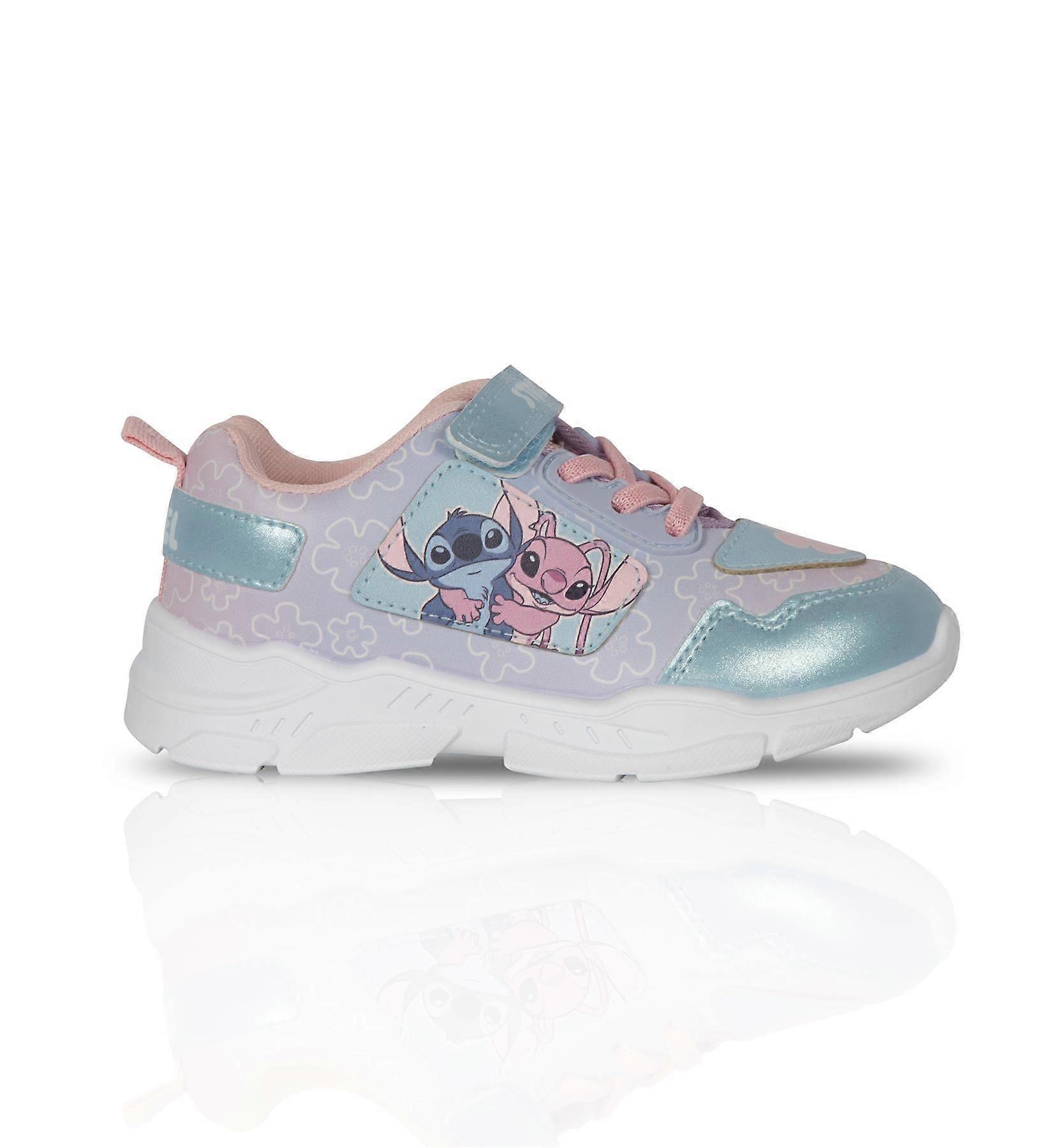 Kids Girls Disney Stitch Angel Kids Trainers Officially Licensed ...