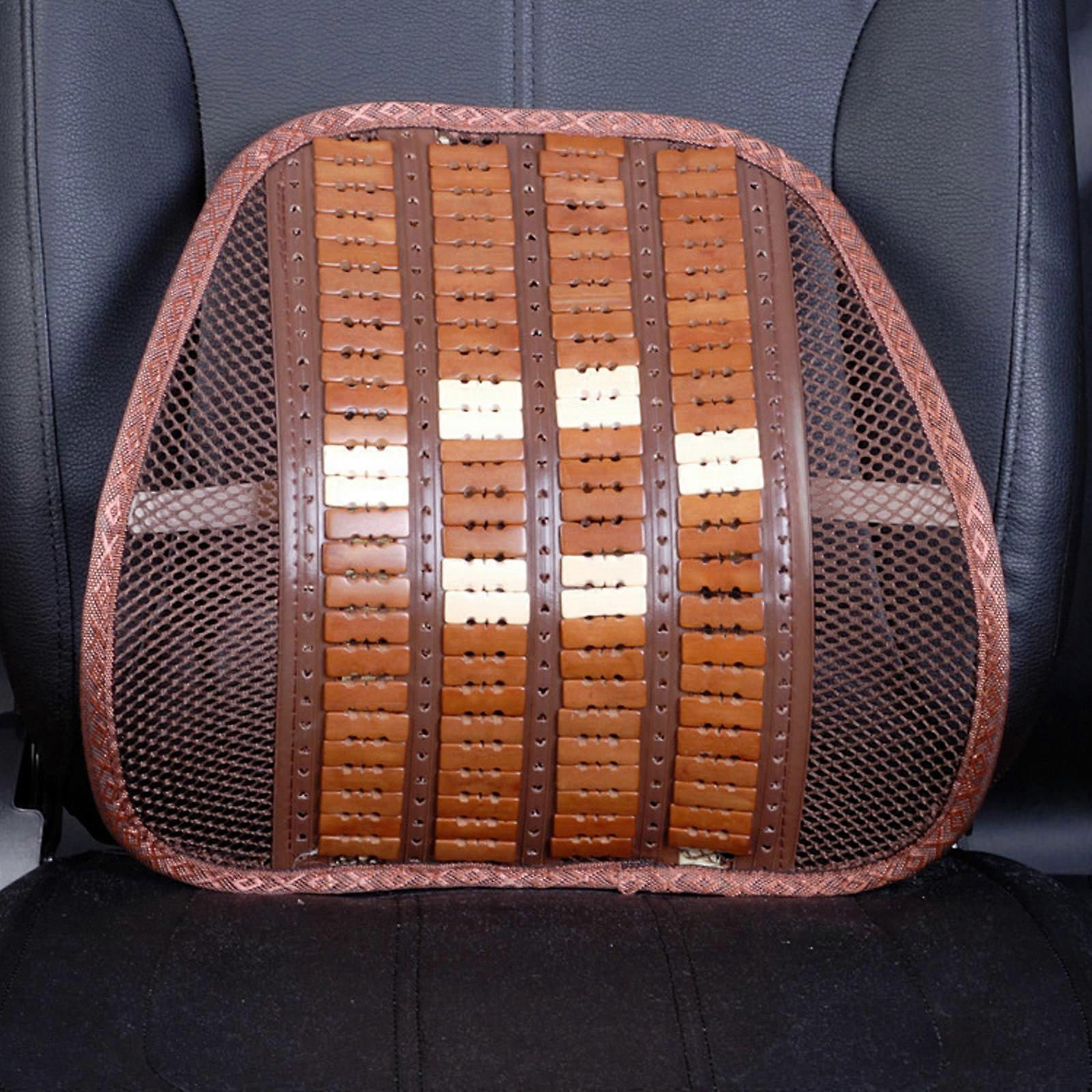 Ergonomic Bamboos Lumbar Support Cushion Mesh Backrest Breathable for ...