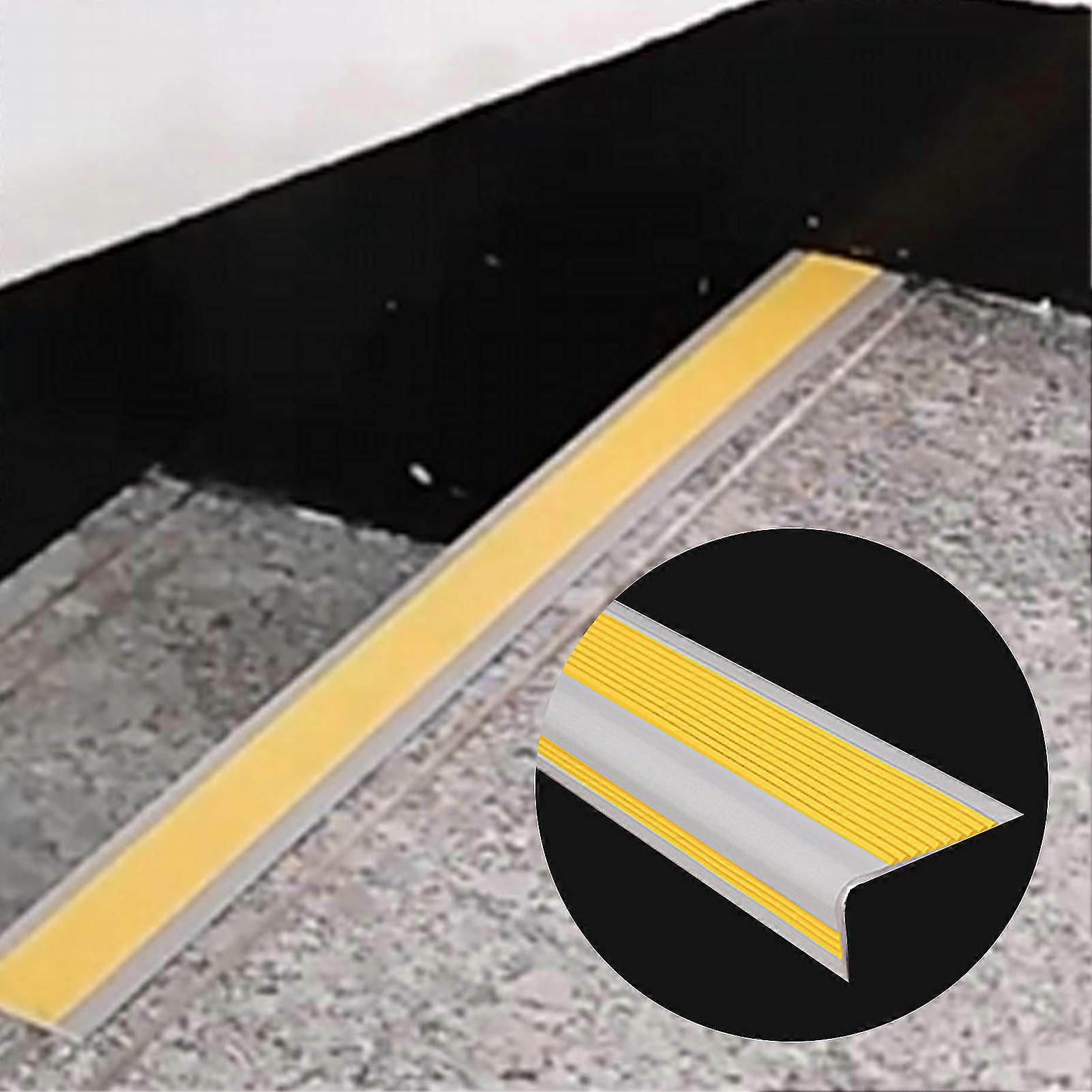 Non-Slip PVC Stair Edge Protector 100cm Yellow Waterproof Indoor ...