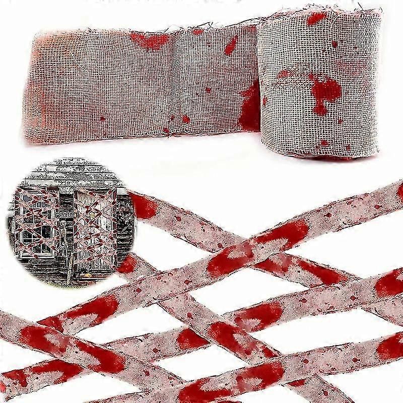 1 Pack Spooky Halloween Bloody Cloth Strip - Scary Decorations For ...