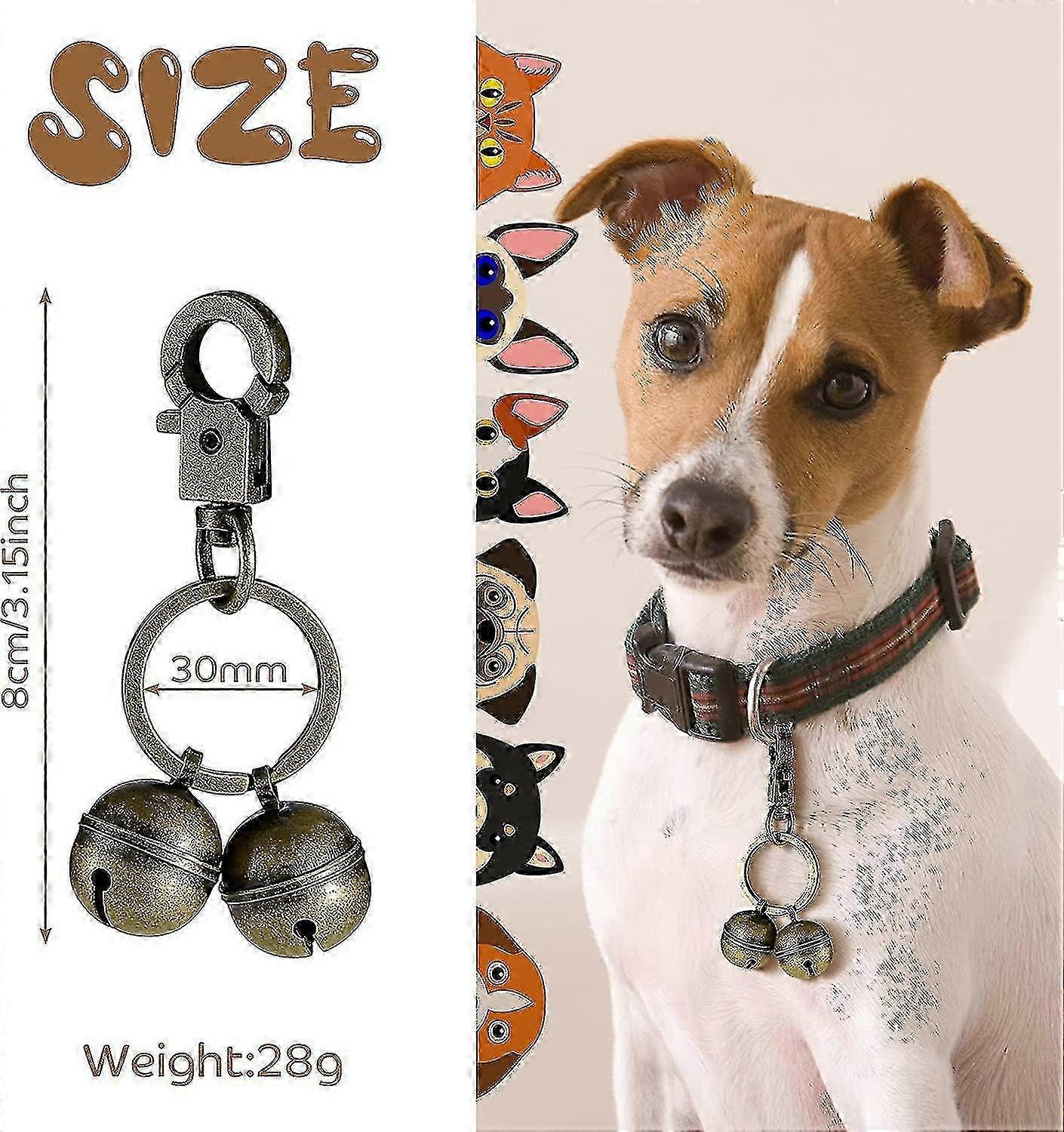 Durable Brass Pet Bells for Cat Dog Collar Loud Pair Charm Pendant ...