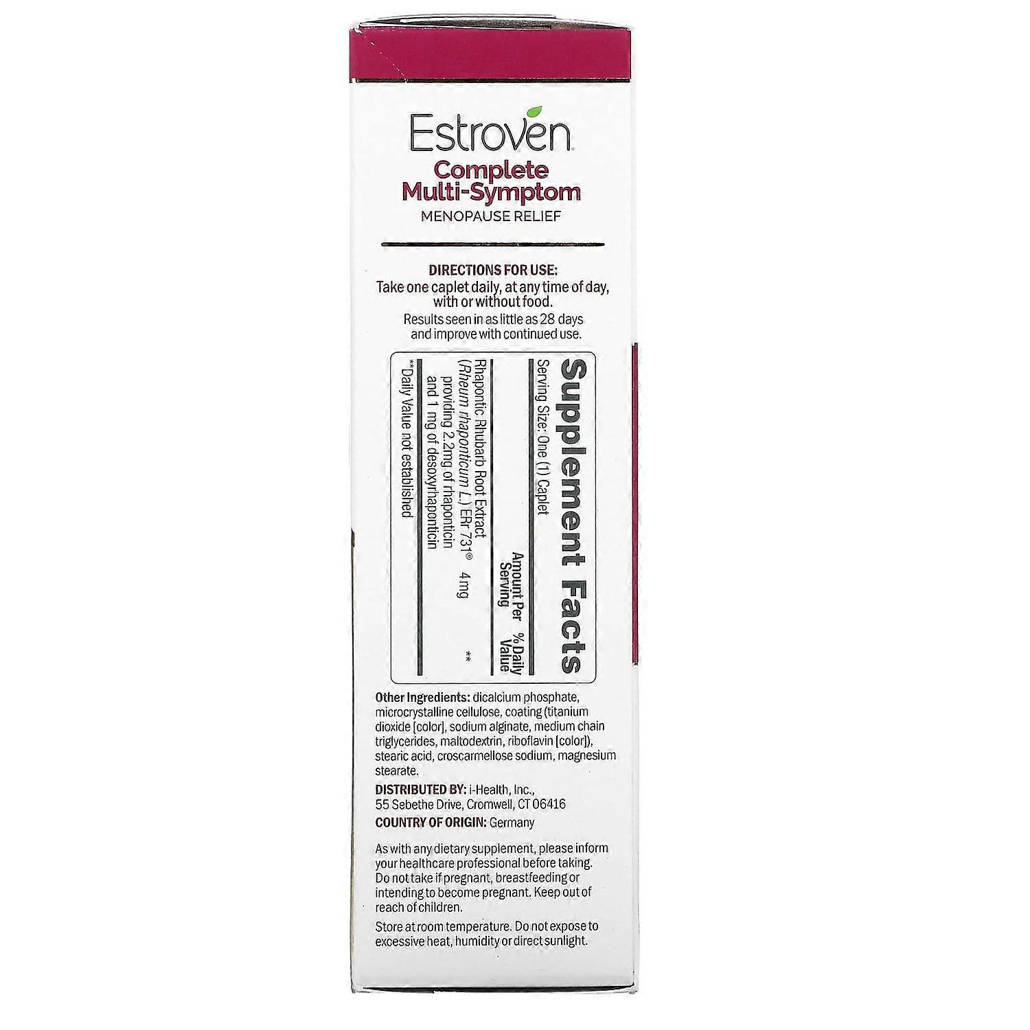 Estroven, Complete Multi-Symptom Menopause Relief, 60 Caplets | Fruugo AU