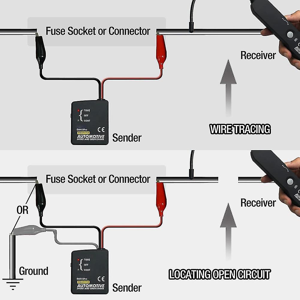 Automotive Wire Short Open Finder Circuit Detector Power Cable Tester ...