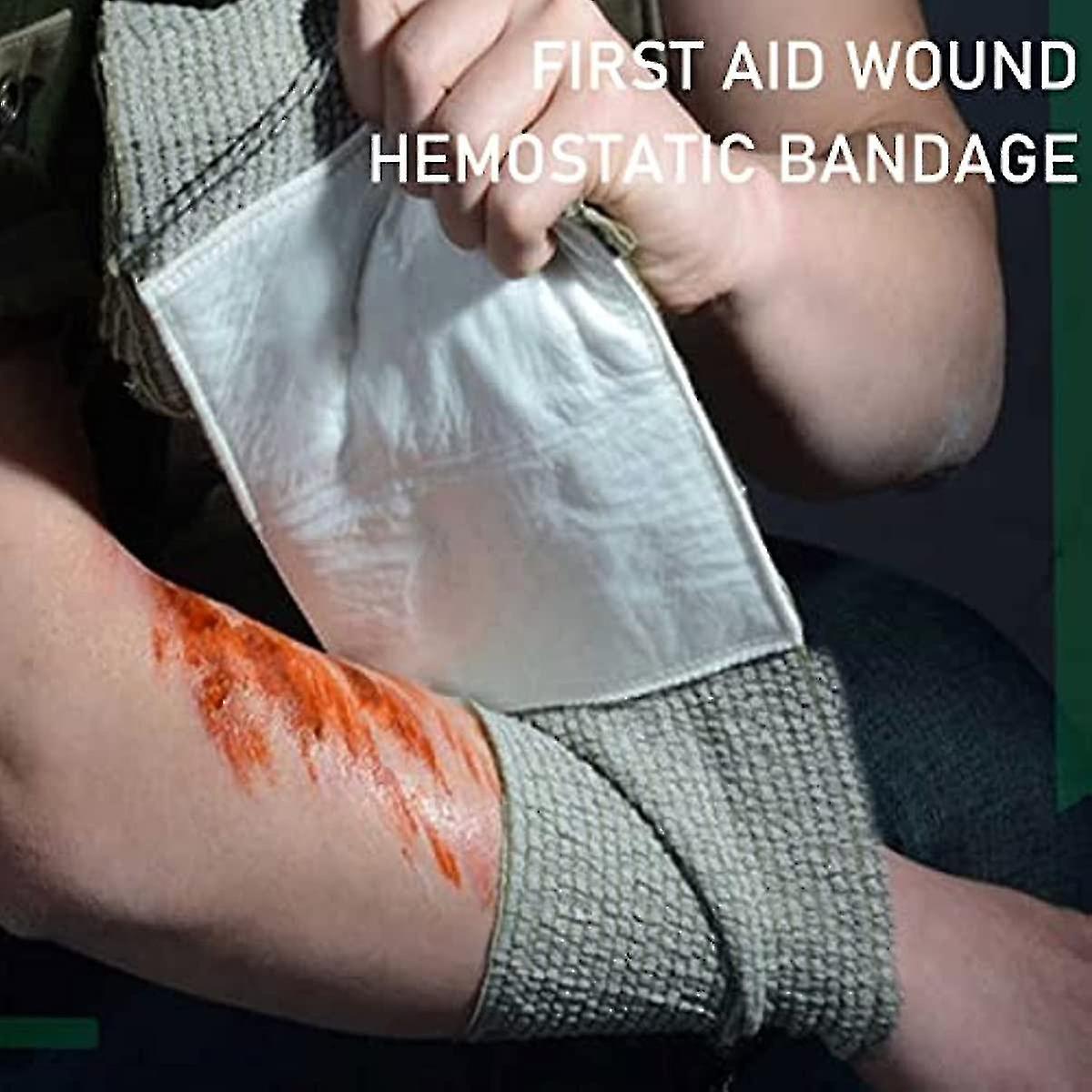 2 Pack Israeli Bandages, Hemostatic First Aid Bandage,vacuum Pack For ...