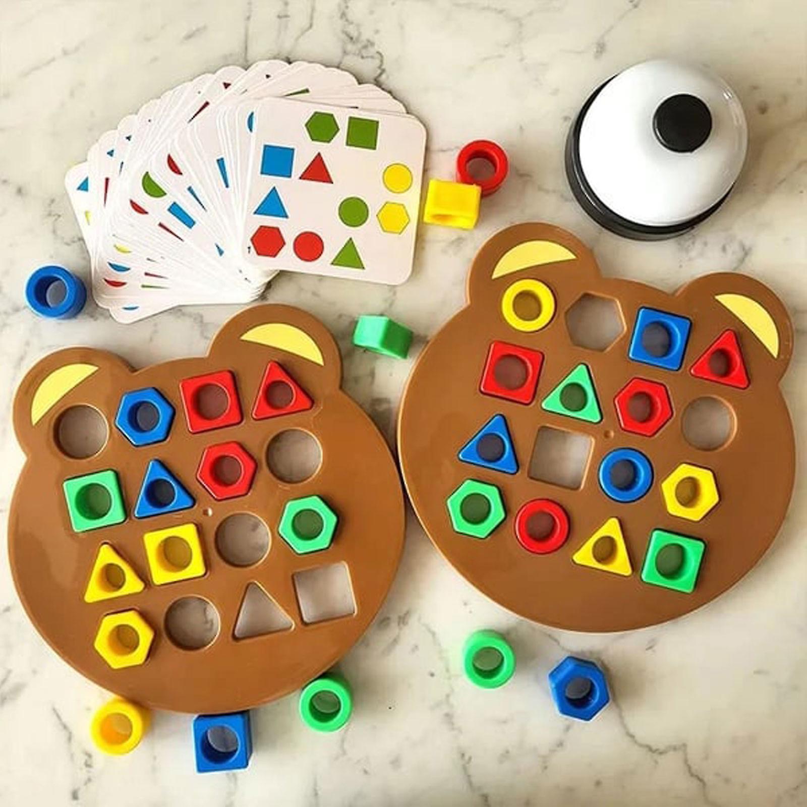 Shape Matching Game Color Sensory Educational Toy, Shape Quick Matching ...