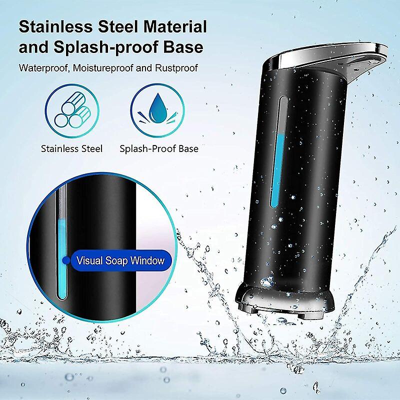 Stainless Steel Automatic Soap Dispenser, Touchless Sanitizer Dispenser ...