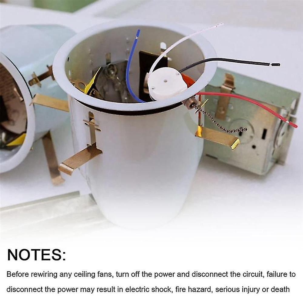 Ceiling Fan Switch Kit 3 Speed 4 Wire, Fan Switch Zipper Speed Control ...