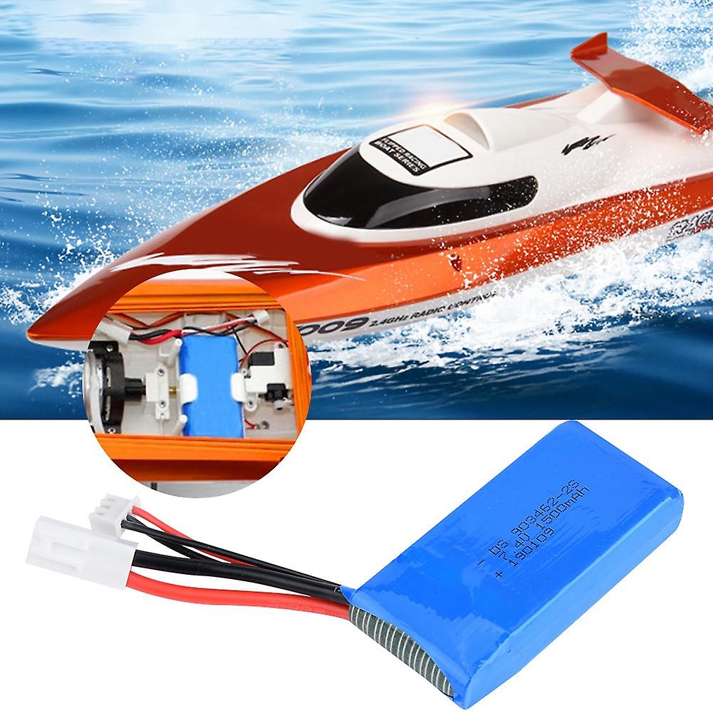 2PCS 7.4V 1500mAh 25C 2s with Small Tamiya Plug Lithium Battery for ...