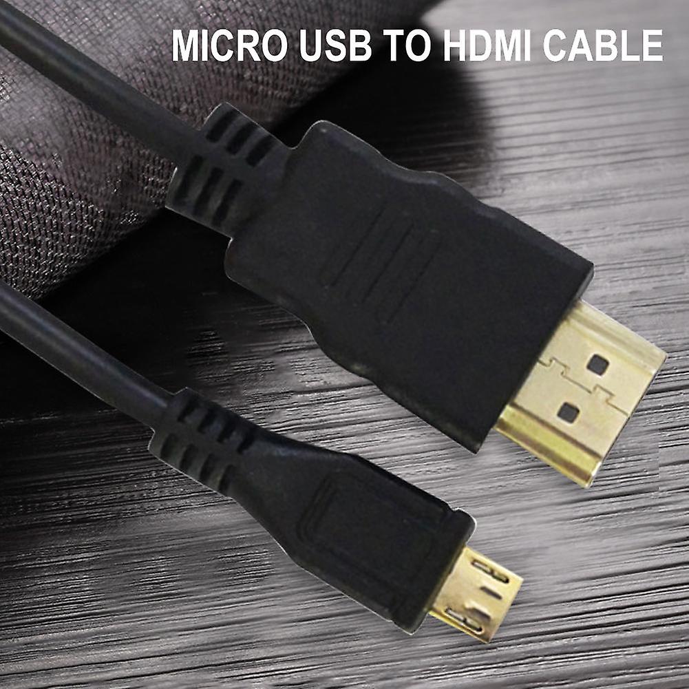 Micro USB to HDMI Cable Micro USB to HDMI Adapters Black | Fruugo UK