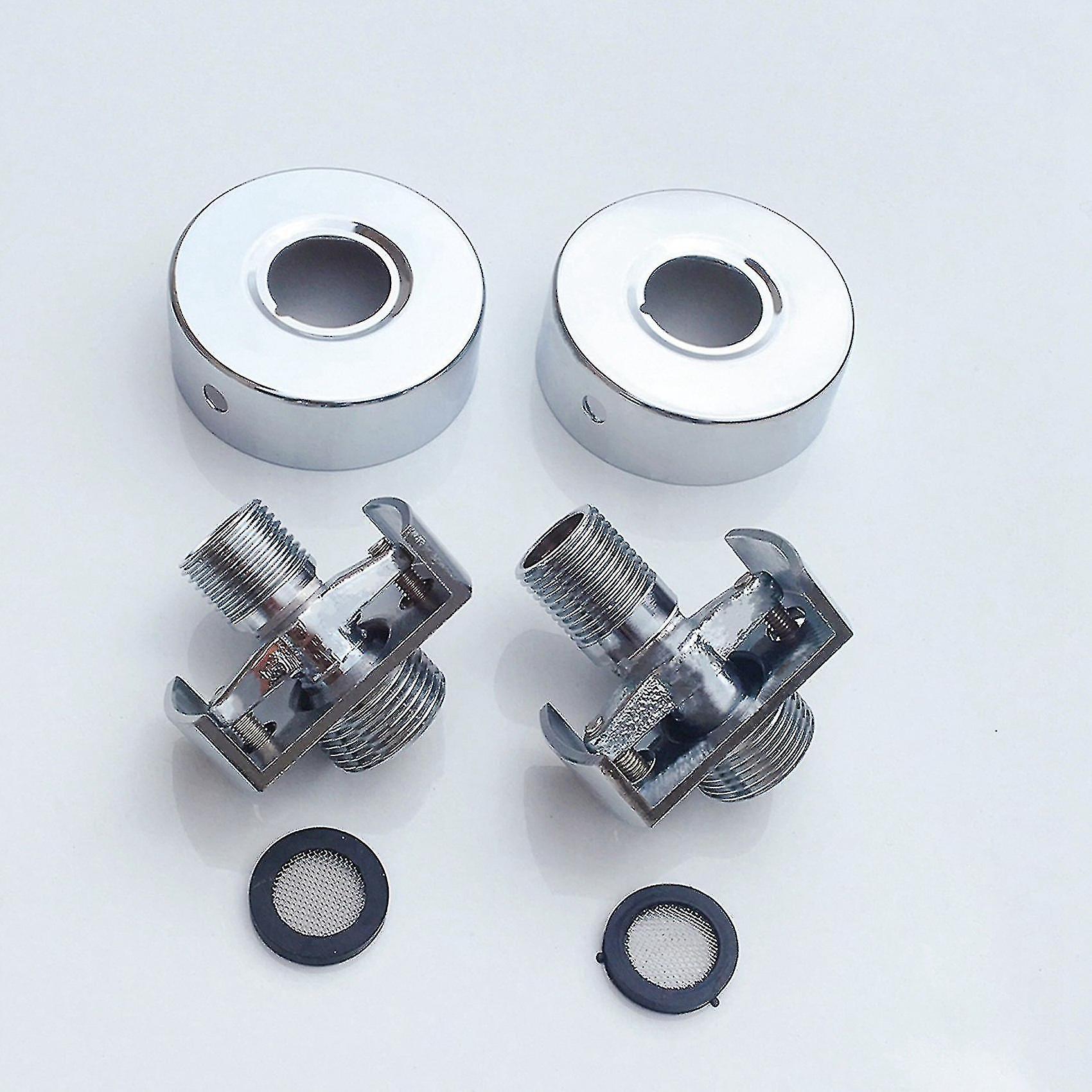 2x Adjusting The Angle Of Intake Pipe Copper Shower Head Angled Curved ...