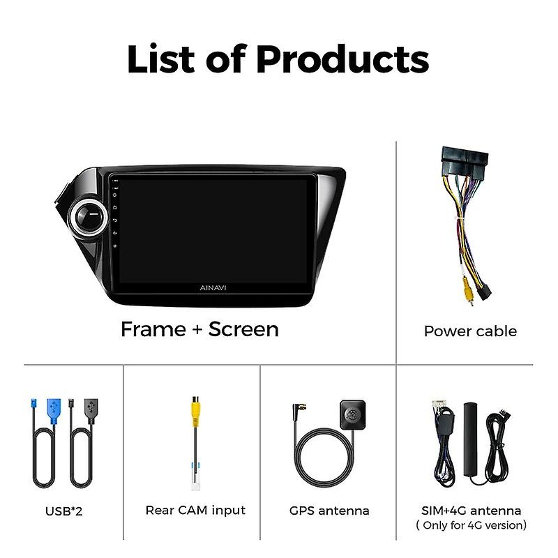 Ainavi Car Radio For Kia Rio3 Rio 3 2011 - 2016 Wireless Carplay ...