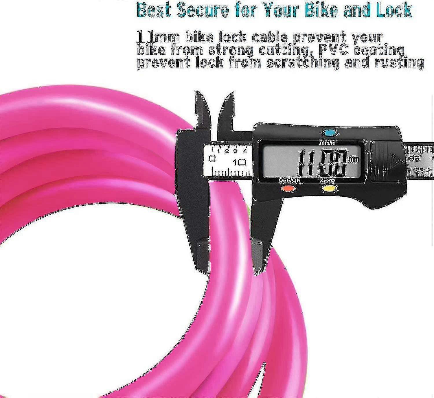 Bike Lock Cable, Bicycle Cable Lock With 4 Digit Combination Alloy Lock ...