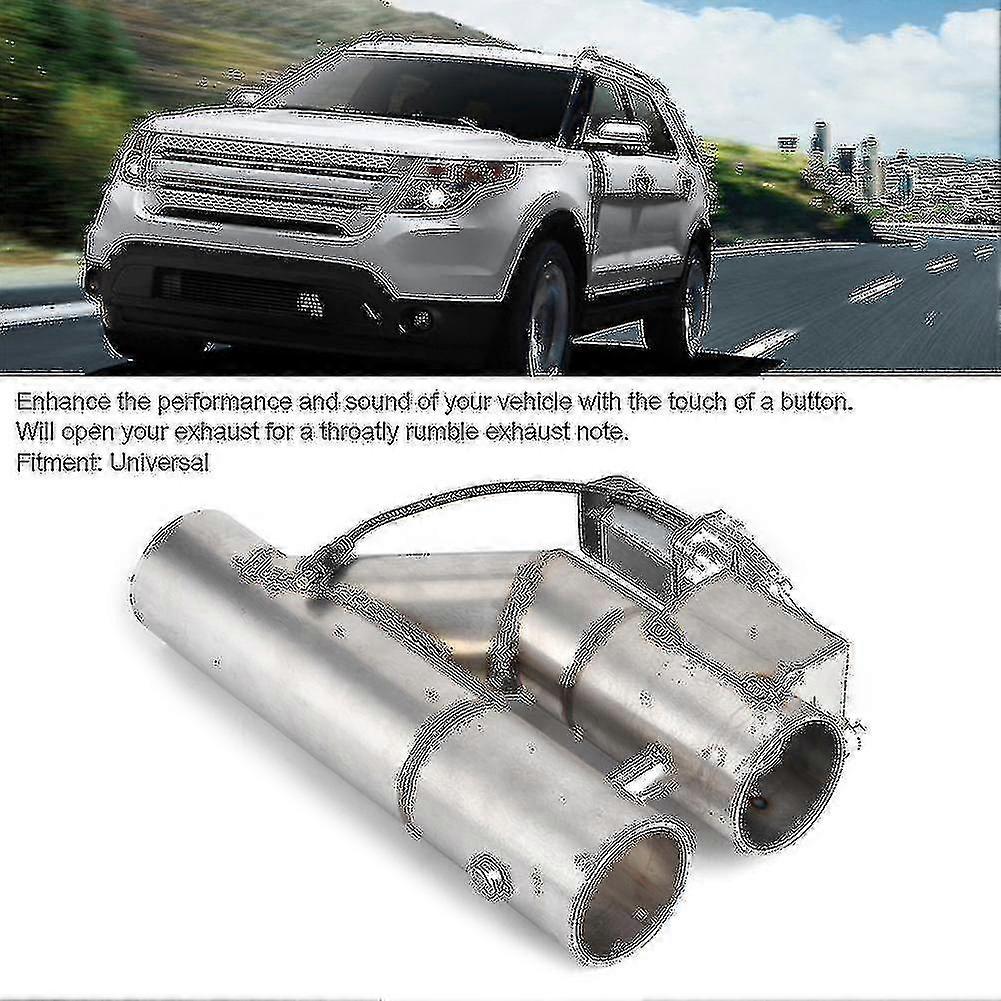 Electric Y Pipe Exhaust Control Cut Out Dual Valve Wireless Remote ...