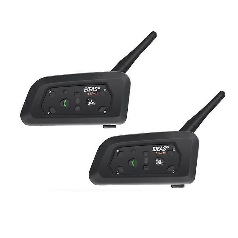V6 PRO Bluetooth Motorcycle Helmet Intercom Headset BT Interphone 1200M ...
