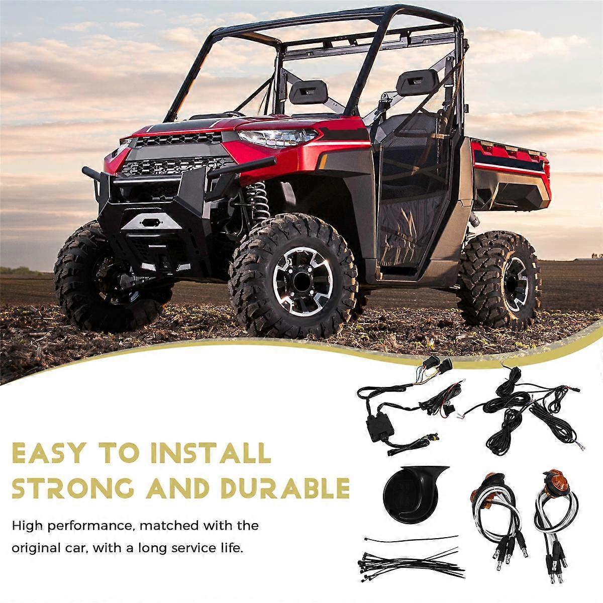 UTV Turn Signal Kit,UTV ATV Street Legals Turn Signals, 110D Horn, Plug ...