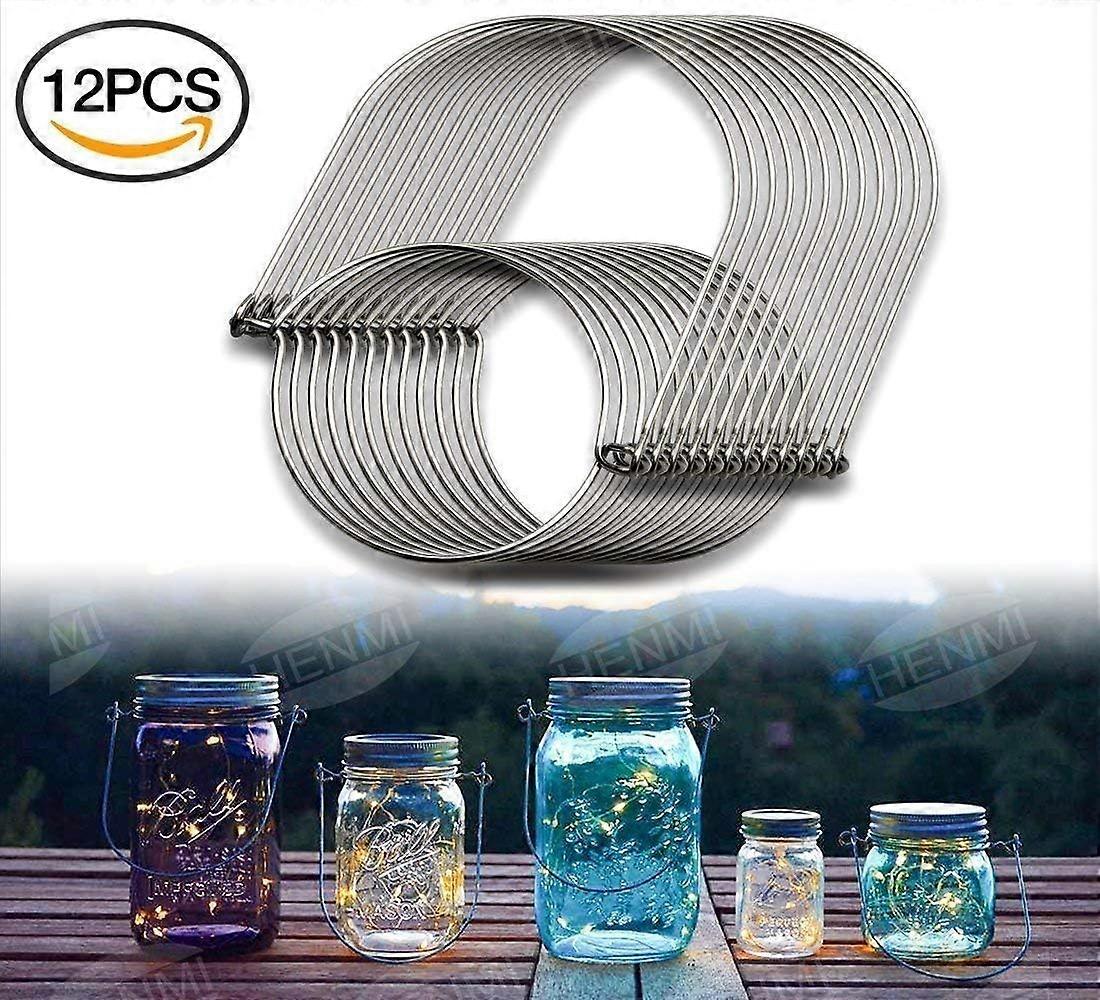 Mason Jar Wire Hangers 12 Pack Stainless Steel Wire Handles for Regular ...