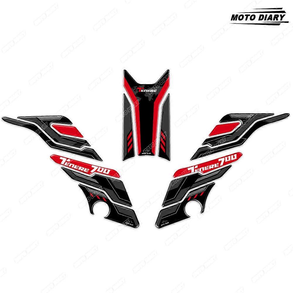 Tenere 700 Fuel Tank Stickers 3D Side Tank Protection Decals Pad ...