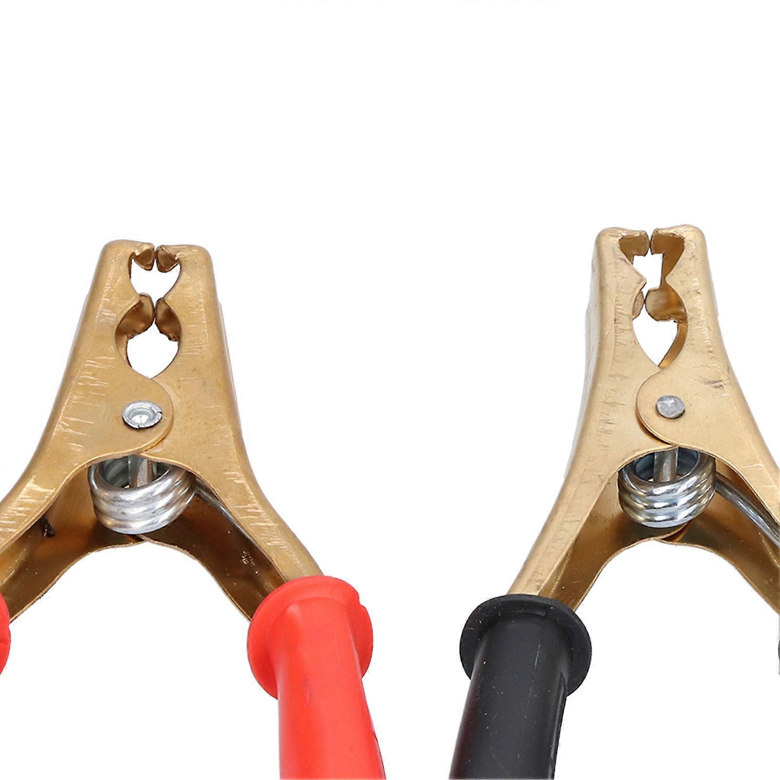 2pcs 200A Car Battery Clamp Pure Copper Red Black Electrical Test ...