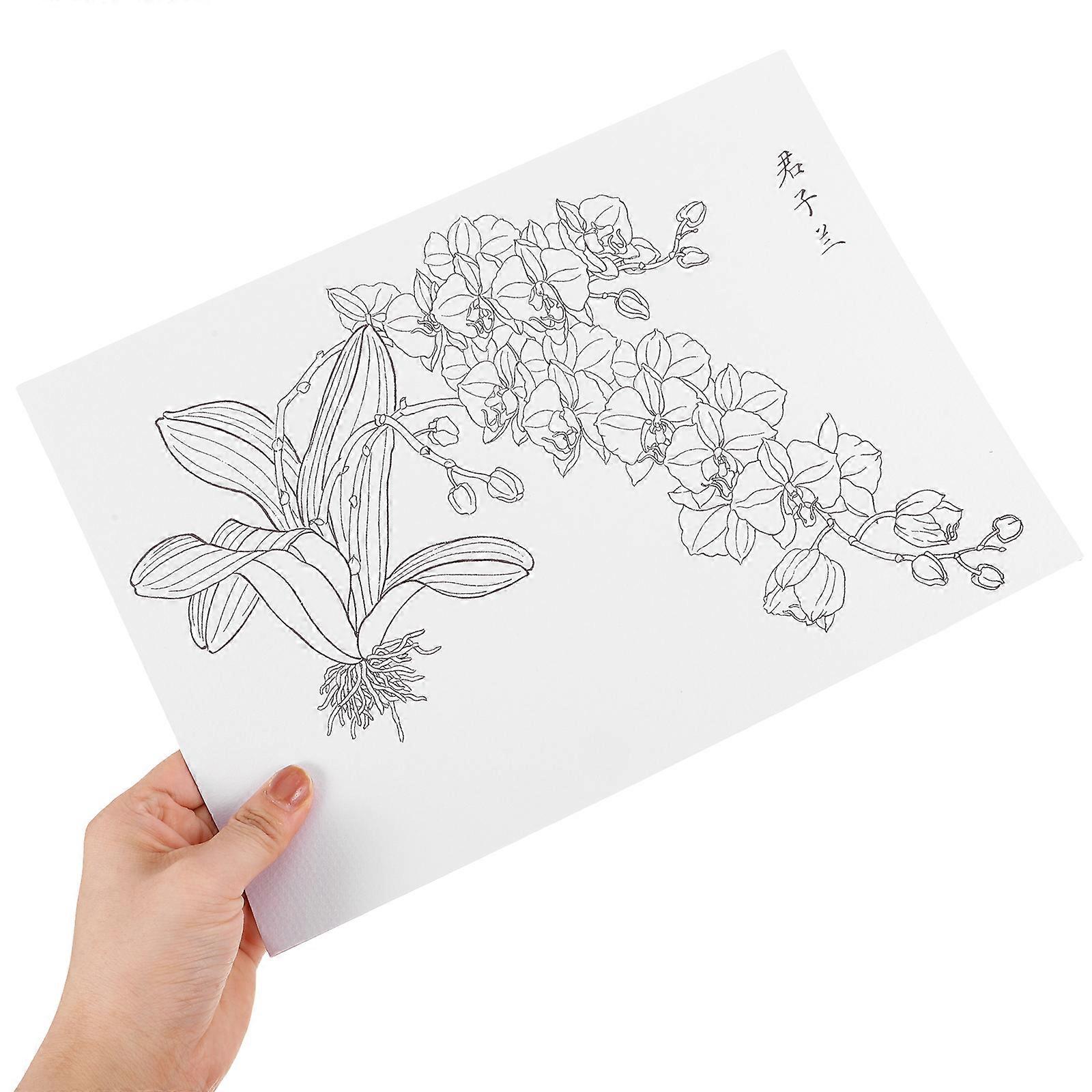 20 Sheets Drawing Paper Watercolor Drawing Paper Coloring Papers ...