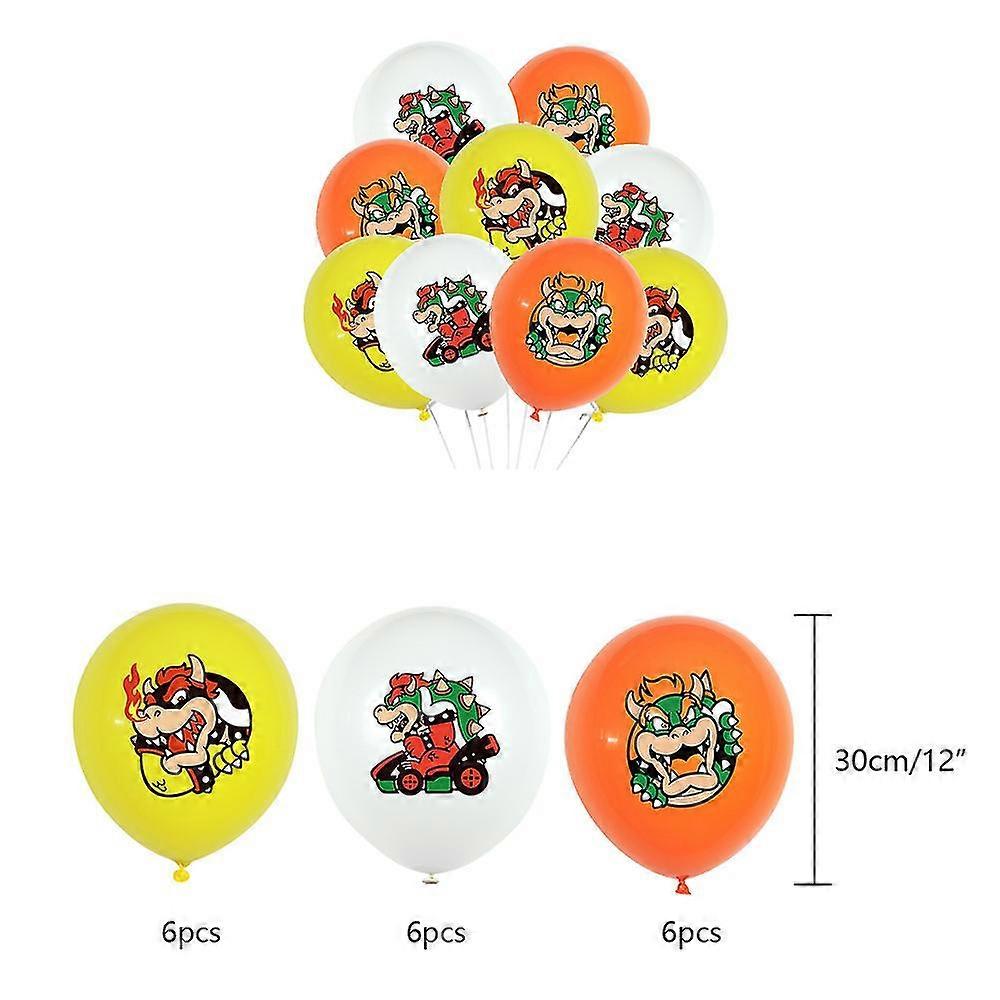 Super Mario Bros Bowser Koopa Birthday Party Decorations For Kids ...