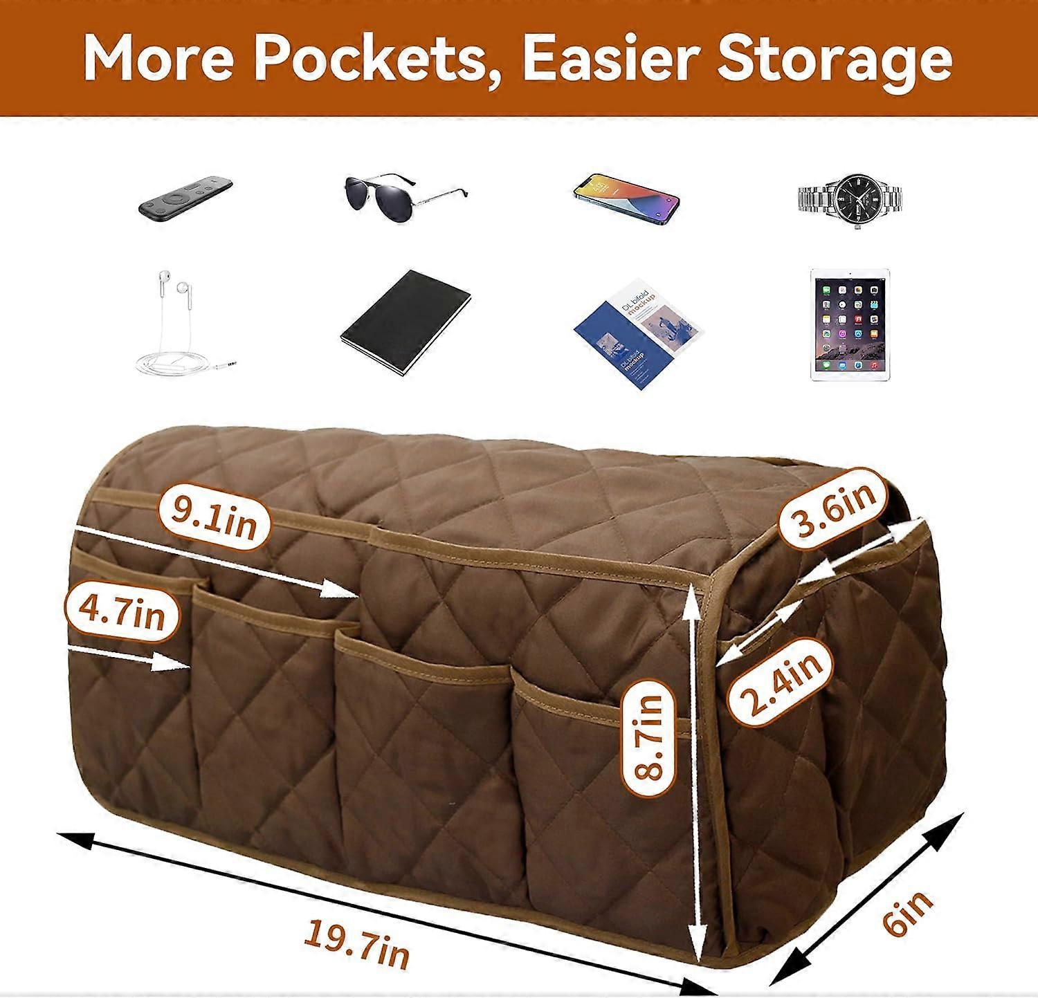 MEHIDFY Armchair Caddy Remote Control Holder for Couch Recliner Armrest ...