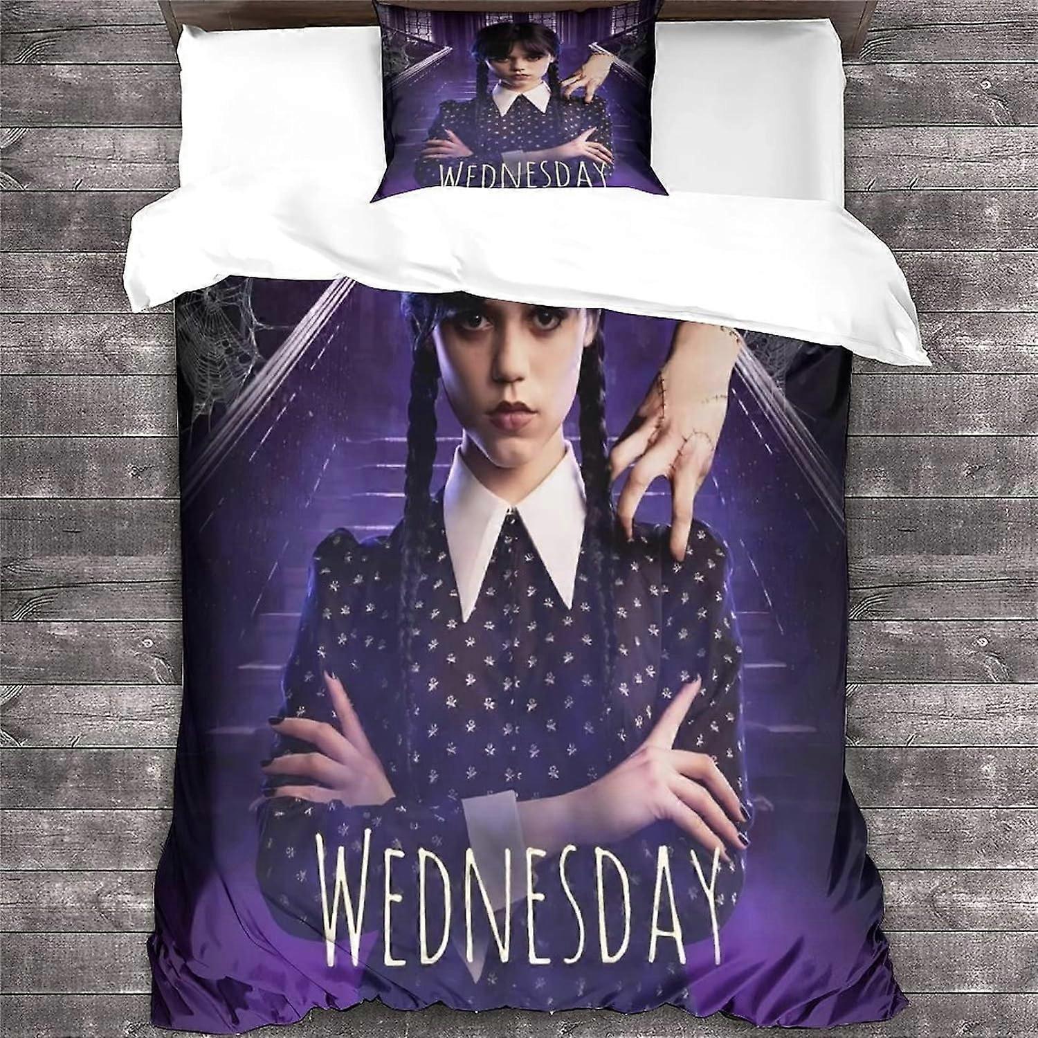 3D Printed Bedding Set with Wednesday Addams Duvet Cover, for Teens and ...