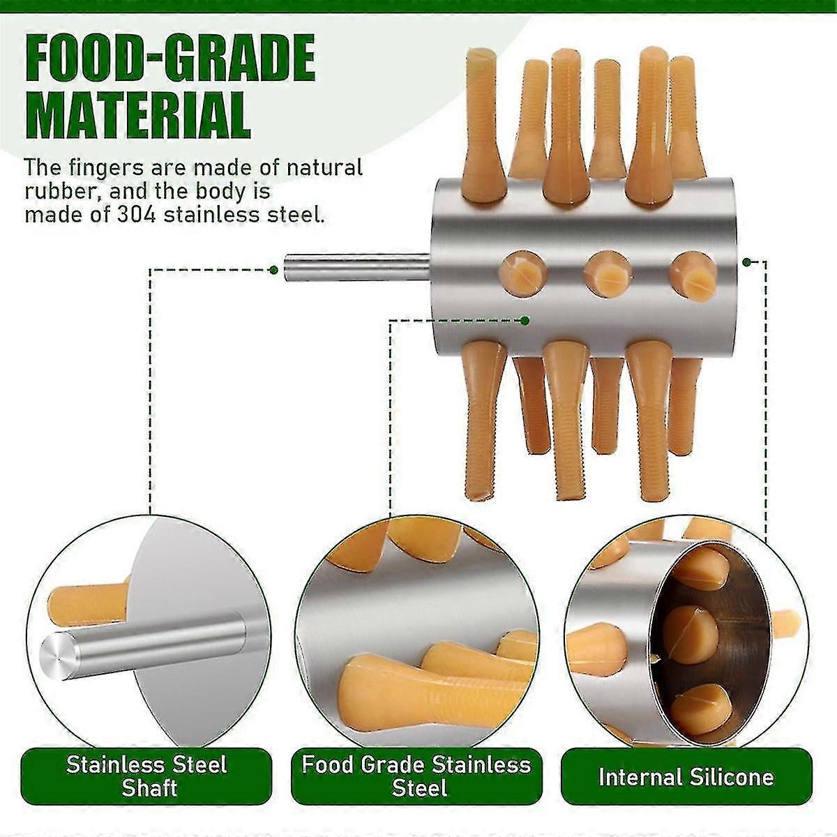 Chicken Plucker Drill Attachment Stainless Steel Chicken Plucker 18 ...