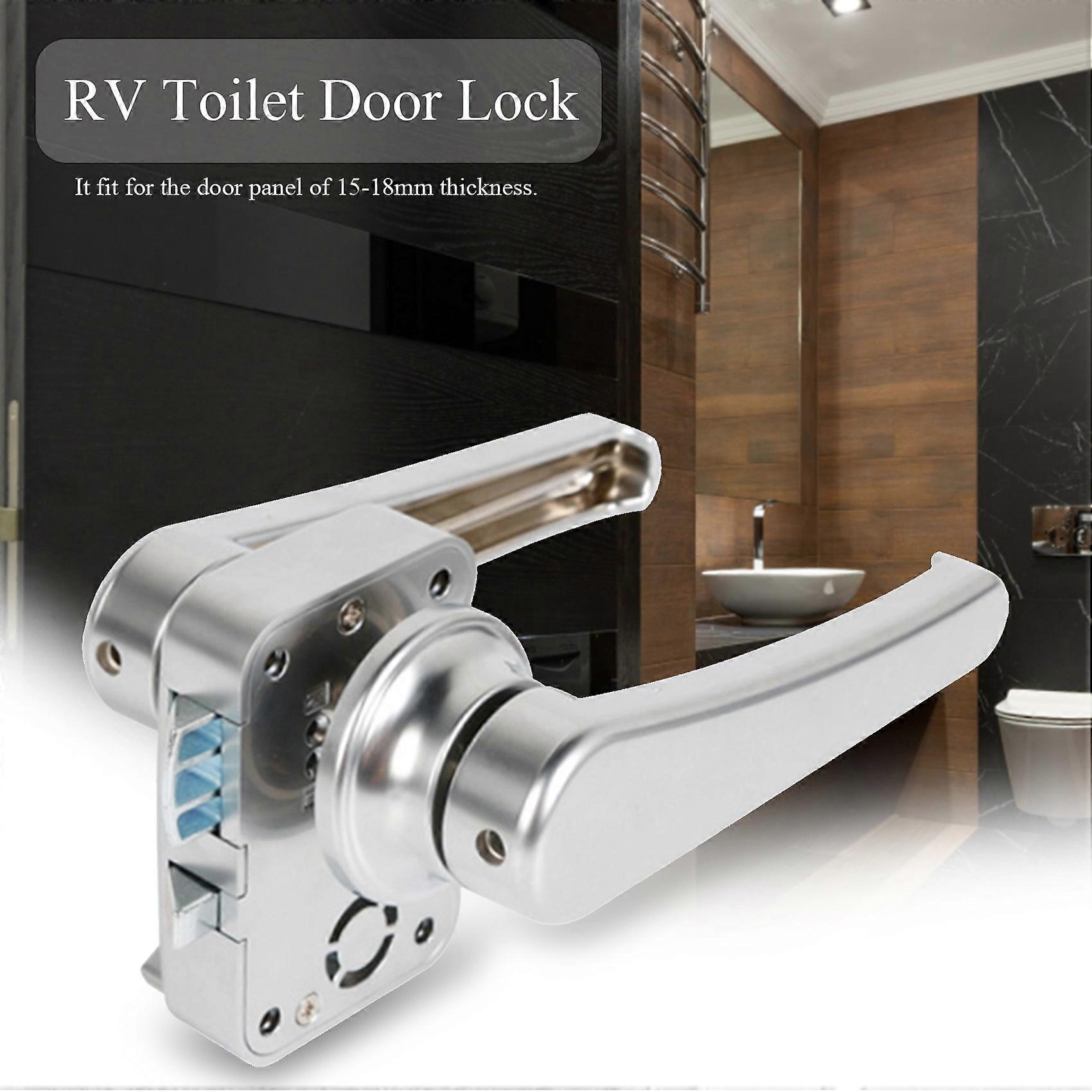 RV Toilet Door Lock Bathroom Door Lock Caravan Boat Latch Handle Lock ...