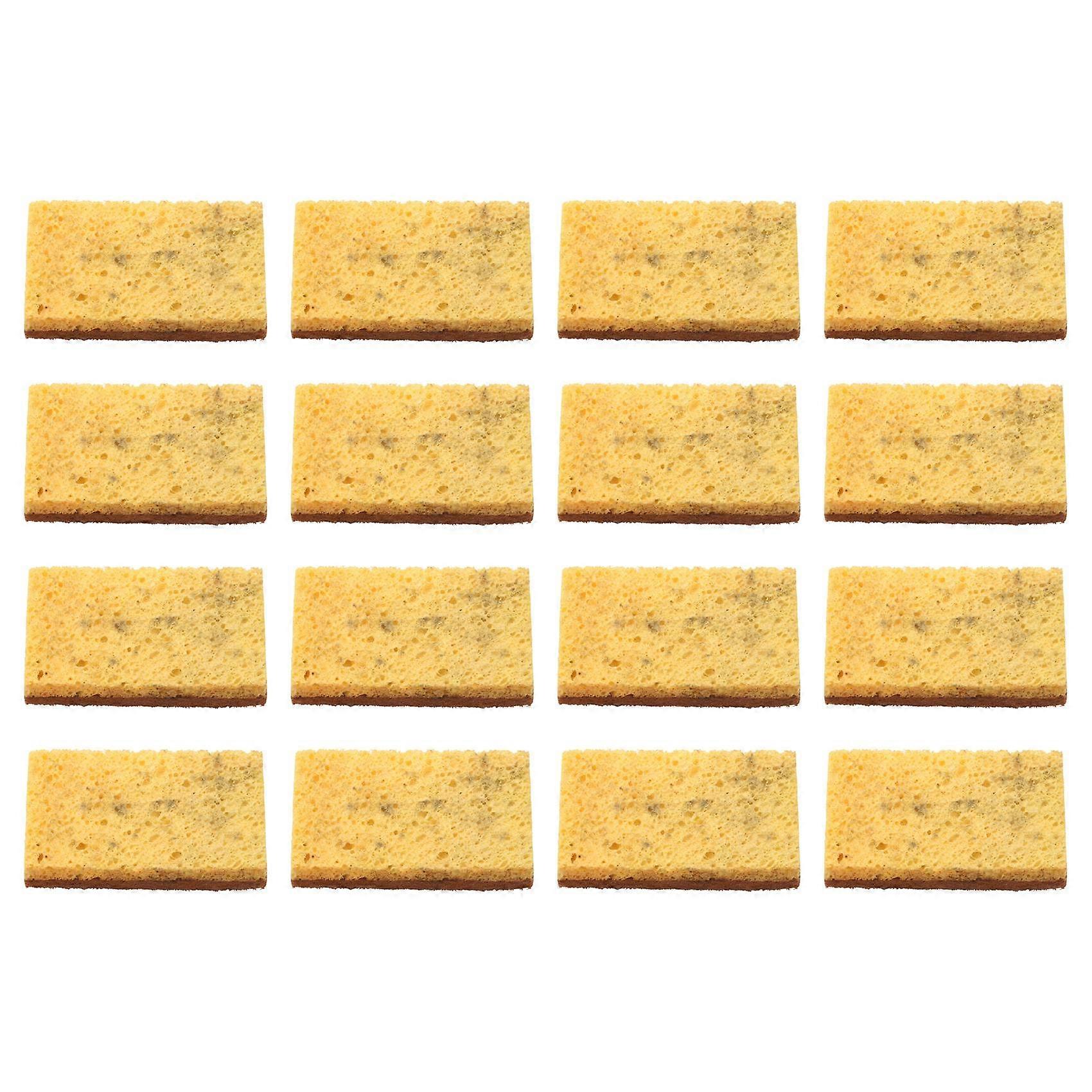 16 Pack,Biodegradable and Compostable Sponges Scouring Pad,Palm Fiber ...